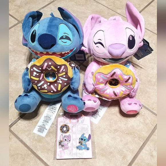 Disney | Toys | Disney Stitch Attacks Snacks Donut Stitch Angel 2 Inch ...